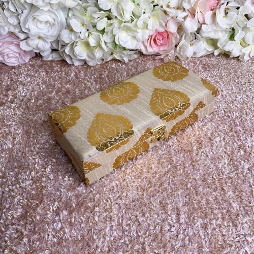 Blue and Gold Ambi Pattern Shagun Envelope – VIYAAH